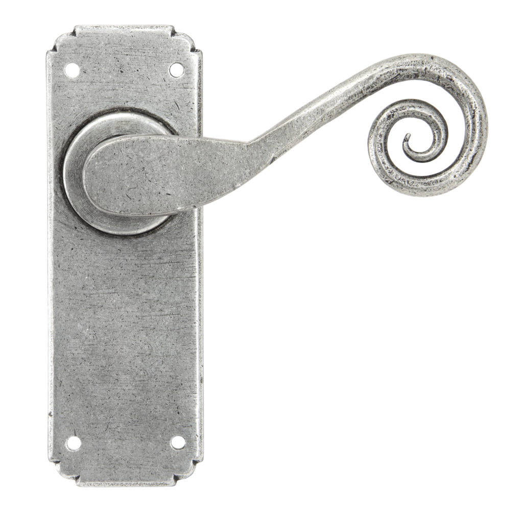 Pewter Monkeytail Lever Latch Set - Shaw’s Ironmongers Ltd