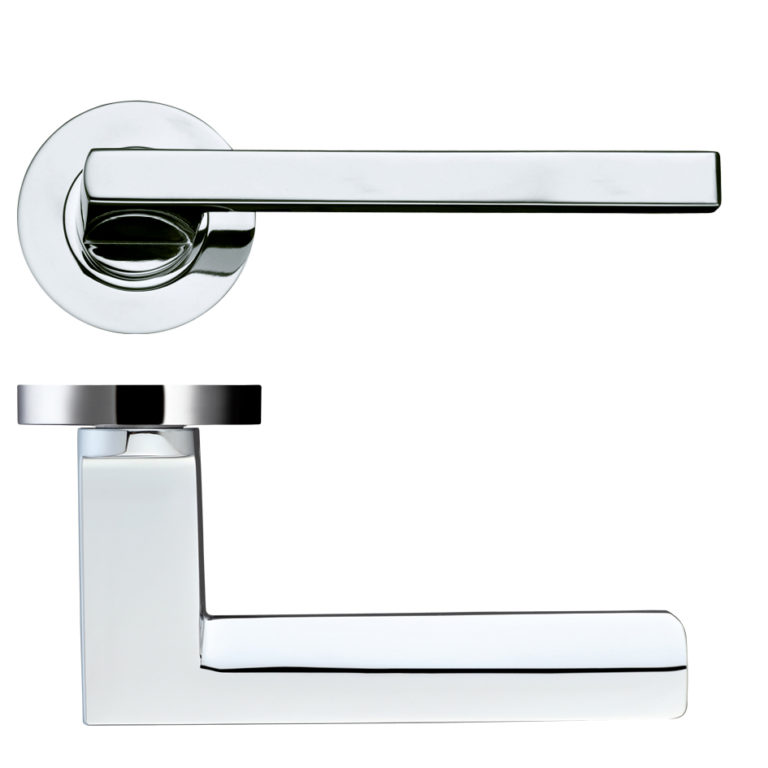 Acerra Lever on Round Rose - Shaw’s Ironmongers Ltd